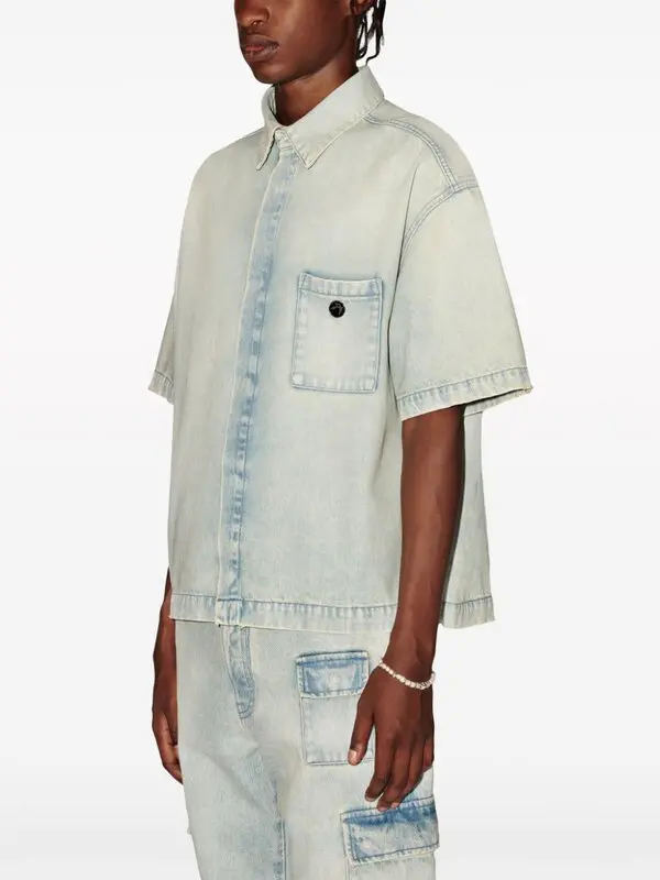 AMBUSH Logo-appliqué Denim Shirt