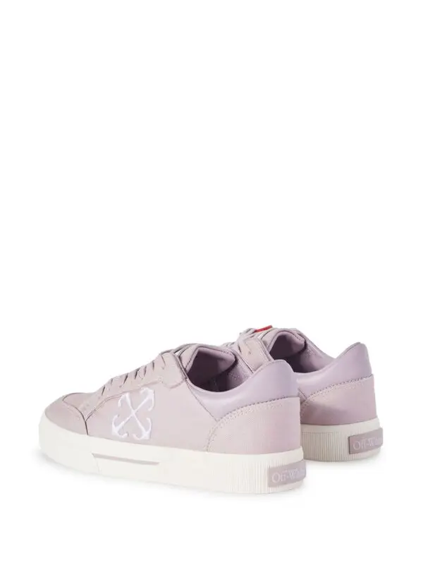 Off-White Low Vulcanized Canvas Sneakers - Purple