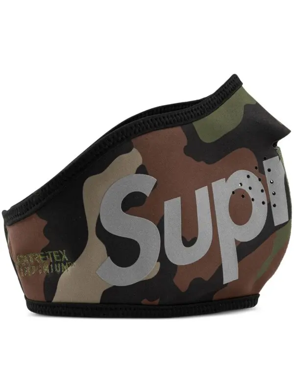 Supreme Logo Windstopper Face Mask - Green