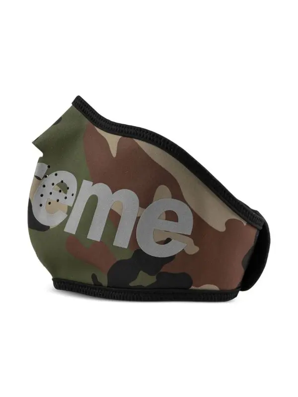 Supreme Logo Windstopper Face Mask - Green