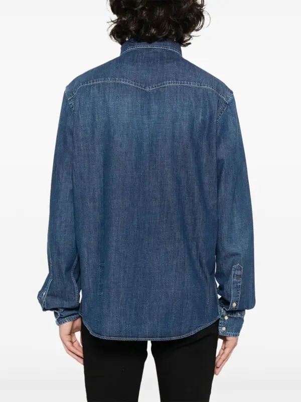Jacob Cohen Logo-embroidered Denim Shirt