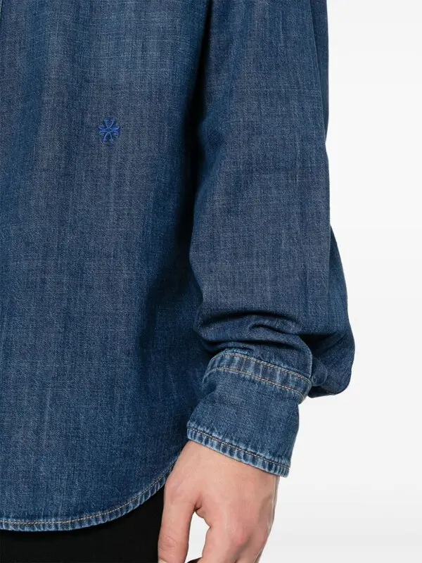 Jacob Cohen Logo-embroidered Denim Shirt