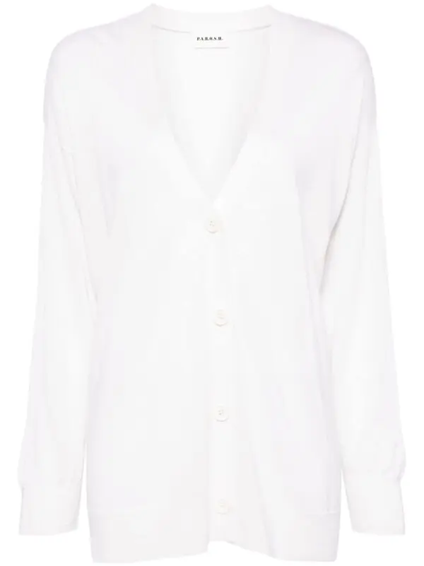 P.a.r.o.s.h V-neck Rib-trim Cardigan
