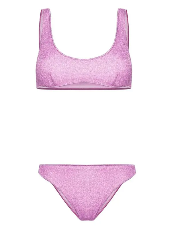 Oseree Lumière Lurex Bikini - Pink