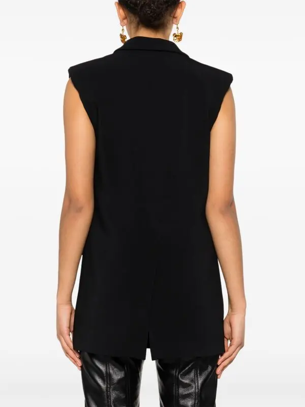 Moschino Blazer-style Gilet - Black