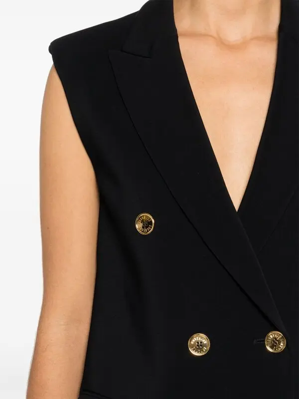 Moschino Blazer-style Gilet - Black