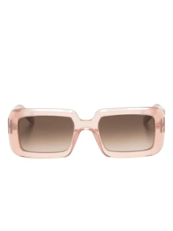 Saint Laurent Sl534 Rectangle-frame Sunglasses - Pink