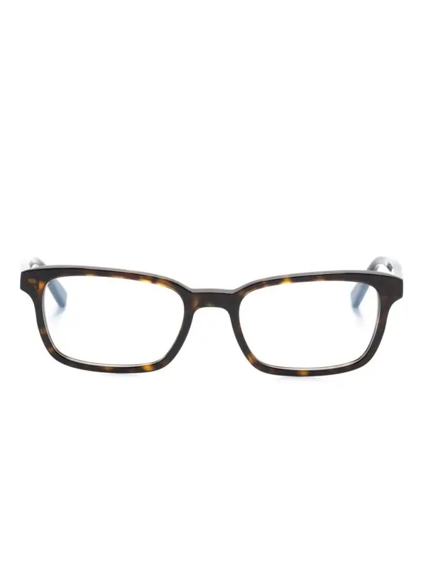 Saint Laurent Sl 671 Rectangle-frame Glasses - Brown