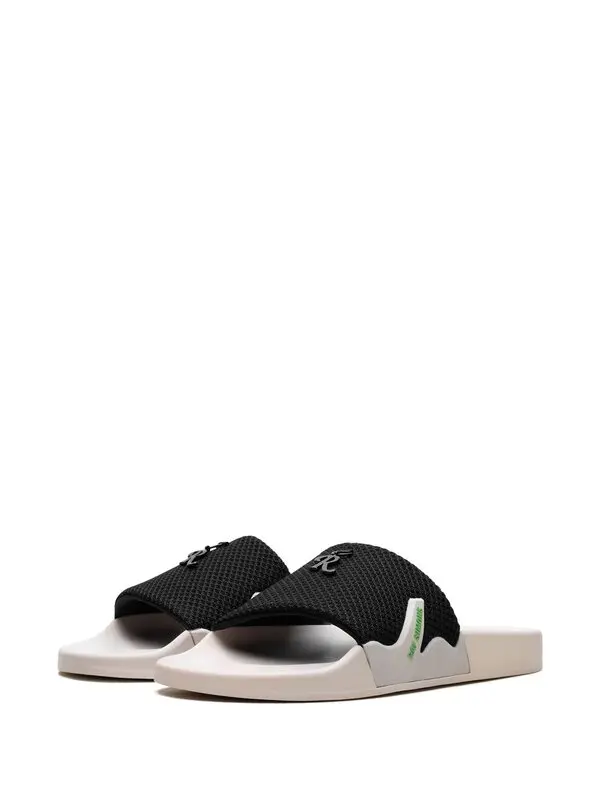 Raf Simons Astra Logo-embellished Slides - Black