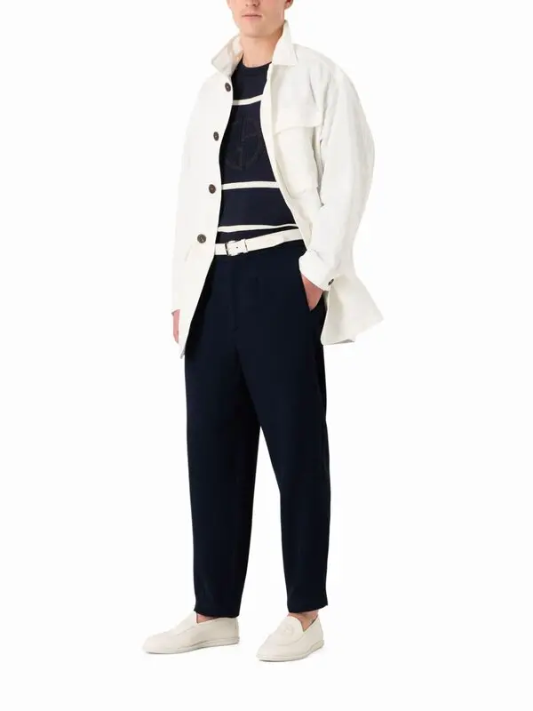 Giorgio Armani Corduroy Tapered-leg Trousers