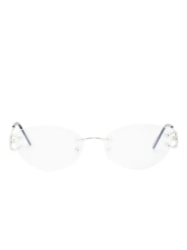 Cartier C Décor Cat-eye Glasses - Silver
