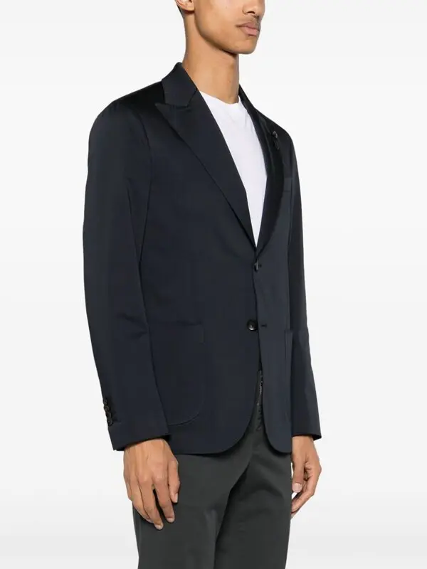 LARDINI Single-breasted Cotton Blazer