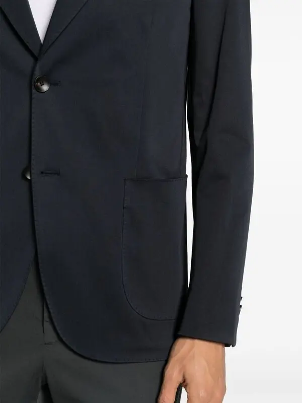 LARDINI Single-breasted Cotton Blazer