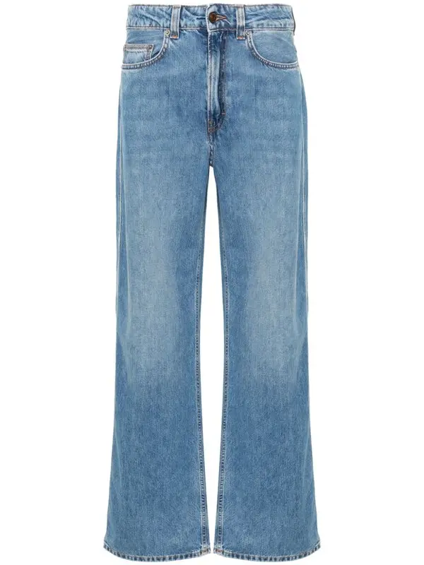 HAIKURE Winona Mid-rise Wide-leg Jeans - Blue
