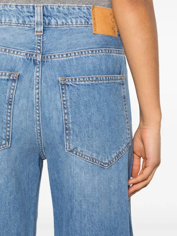 HAIKURE Winona Mid-rise Wide-leg Jeans - Blue