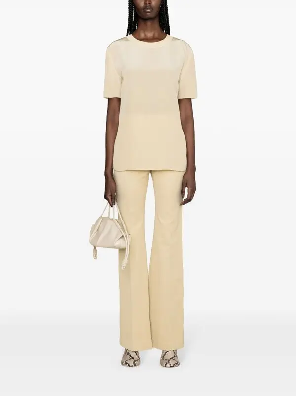 JOSEPH Rubin Silk T-shirt - Neutrals