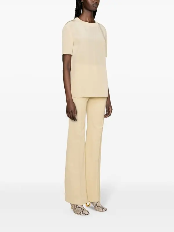 JOSEPH Rubin Silk T-shirt - Neutrals