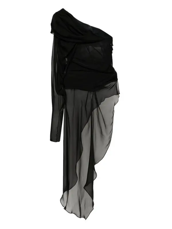 REV Seven Asymmetric One-shoulder Blouse