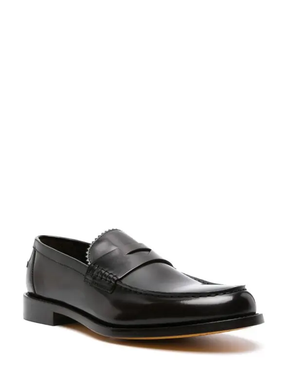 DOUCAL'S High-shine Leather Loafers
