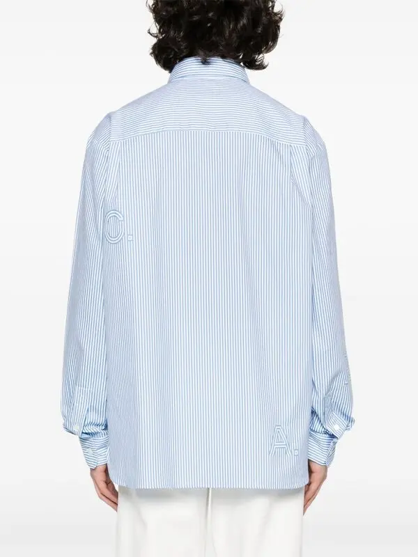 A.p.c. Malo Striped Shirt - Blue