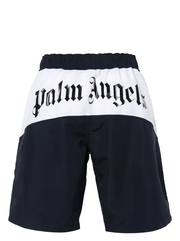 Palm Angels Logo-print Swim Shorts