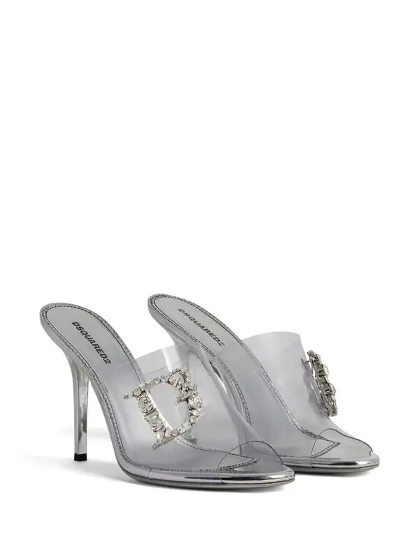 Dsquared2 Crystal-embellished Logo Mules