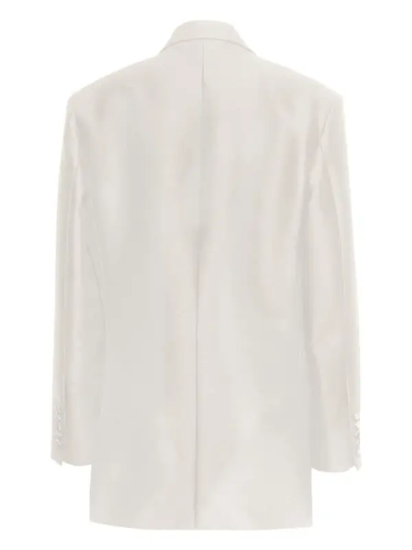 Adam Lippes Wool-silk Radzimire Tux Jacket