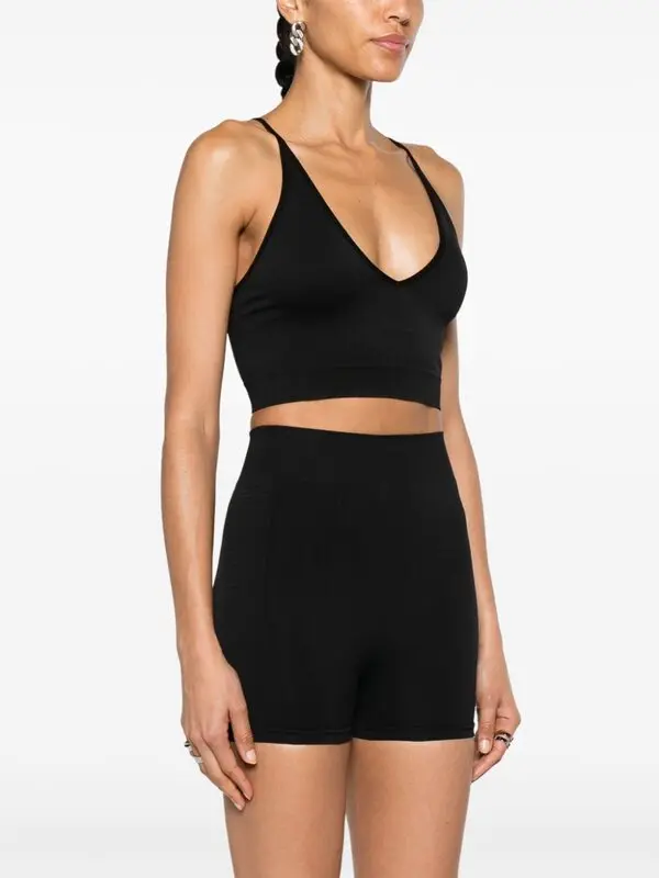 Rick Owens V-neck Crop Top