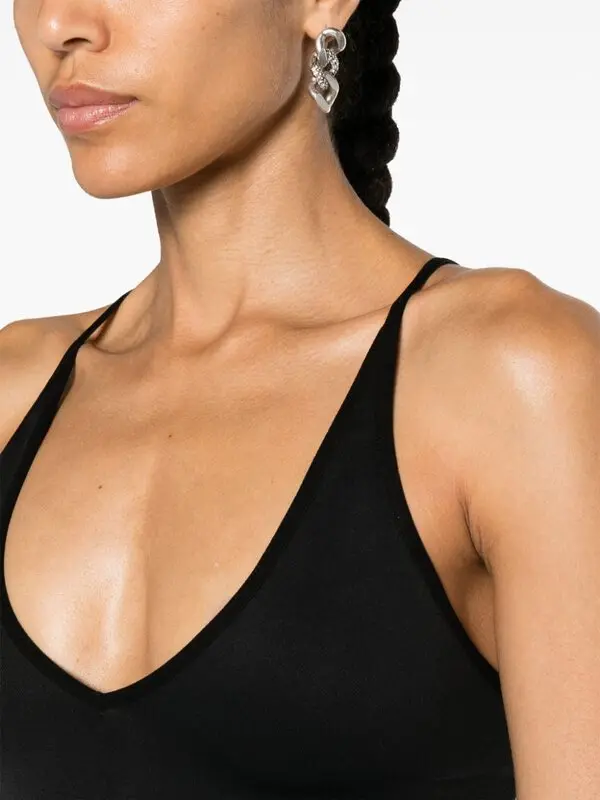 Rick Owens V-neck Crop Top
