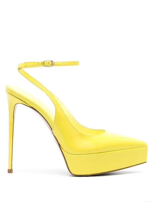 LE SILLA Uma 140mm Slingback Pumps - Yellow