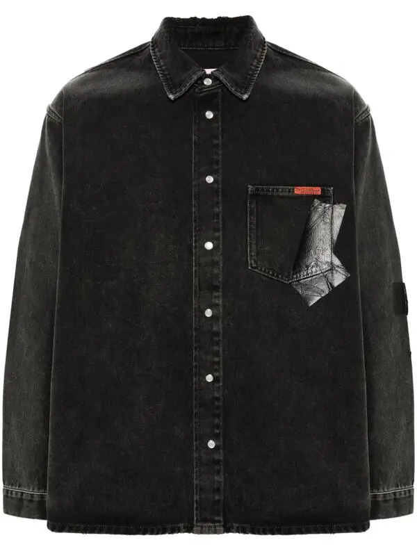 Martine Rose Tape-embellished Denim Jacket