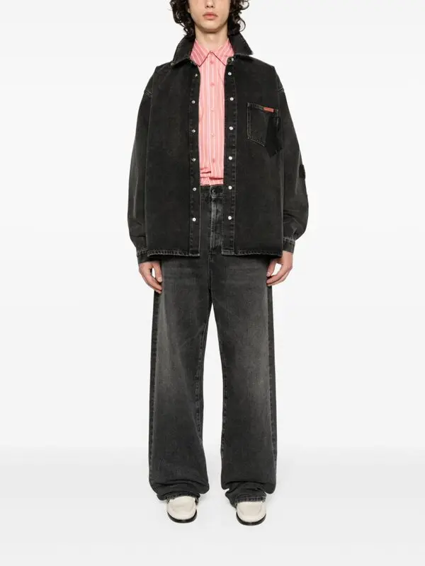 Martine Rose Tape-embellished Denim Jacket