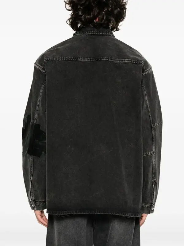 Martine Rose Tape-embellished Denim Jacket