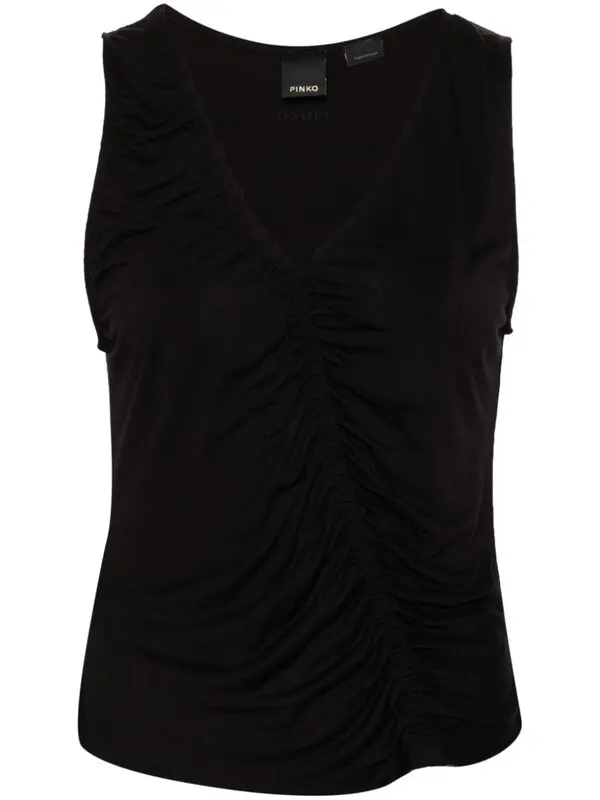 Pinko Gathered Sleeveless Tank Top