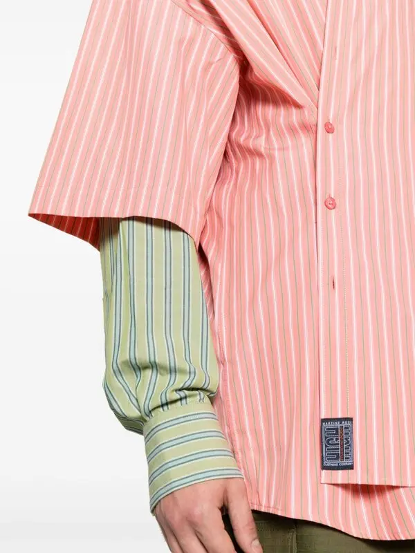 Martine Rose Striped Bowling Shirt