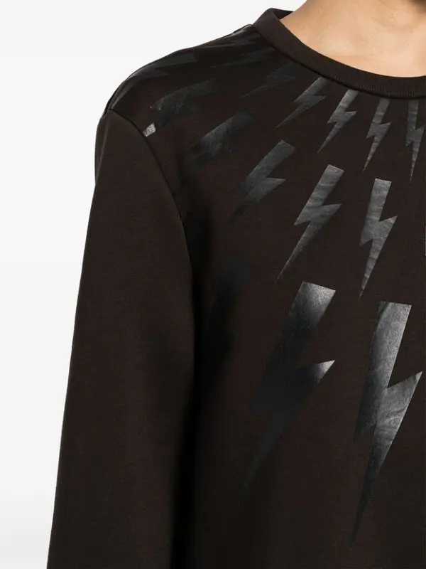 Neil Barrett Lightning Bolt Mini Dress