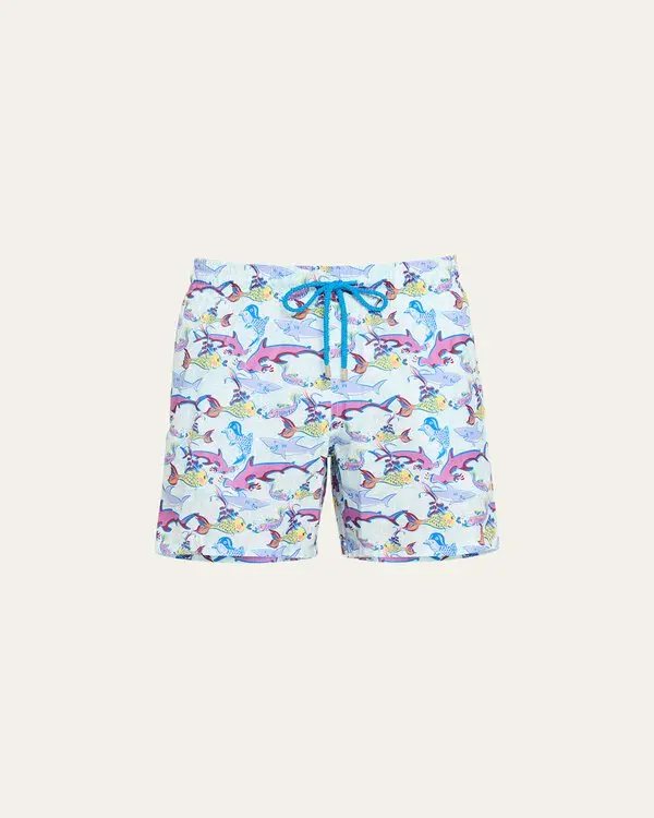 Vilebrequin Fish-print Swim Shorts - Antigua