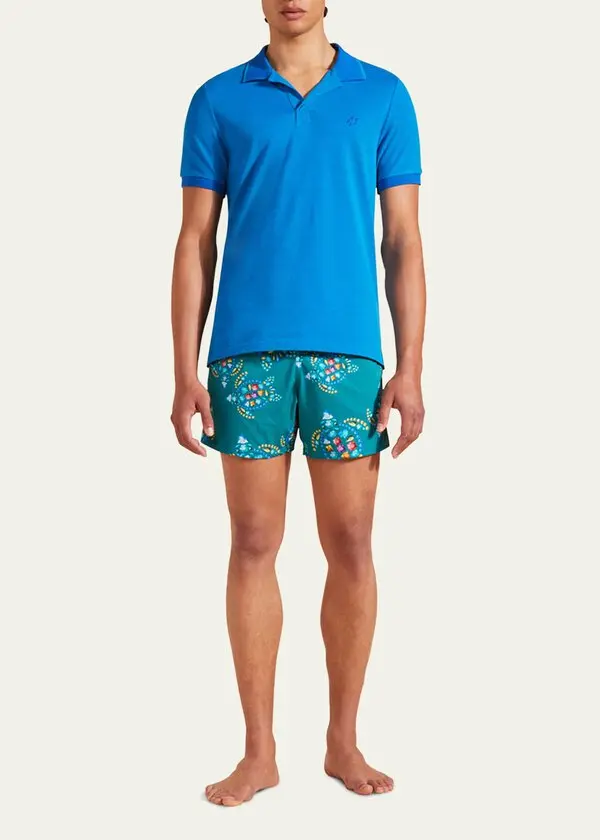 Vilebrequin Pique Polo Shirt - Palace Blu