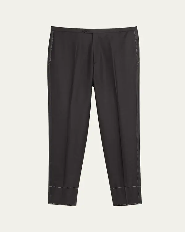 Brioni Wool Tuxedo Trousers - Black