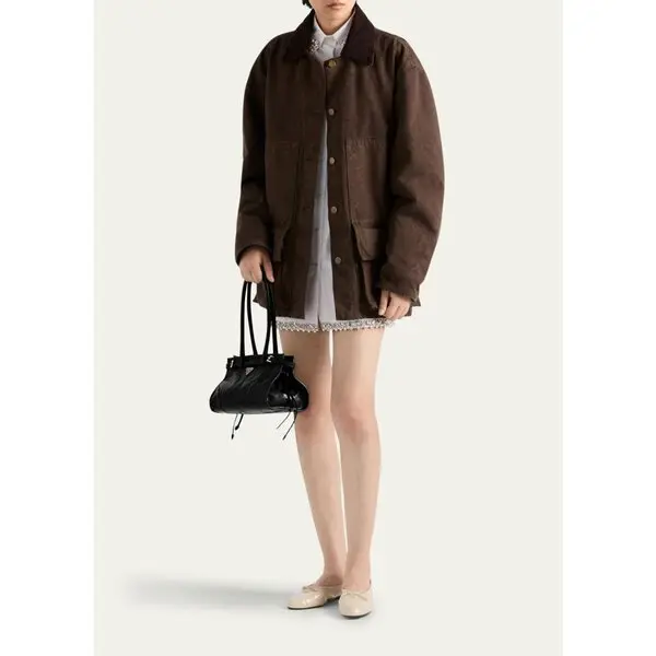 Prada Medium East-west Leather Shoulder Bag - Travertino