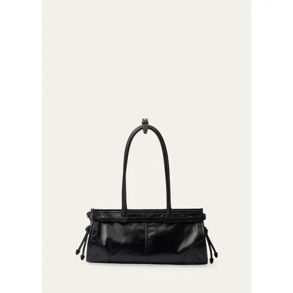 Prada Medium East-west Leather Shoulder Bag - Travertino