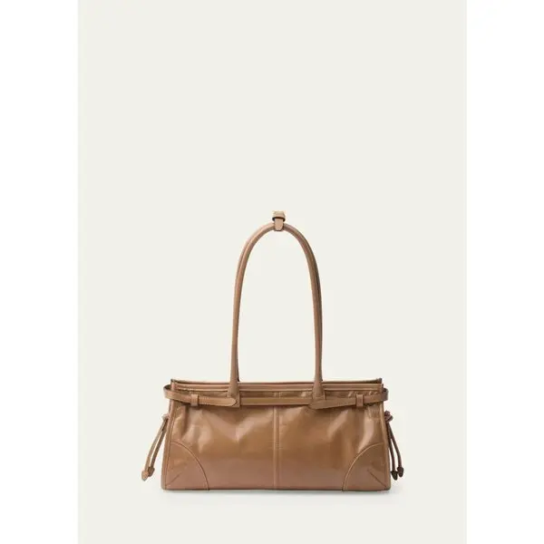 Prada Medium East-west Leather Shoulder Bag - Travertino
