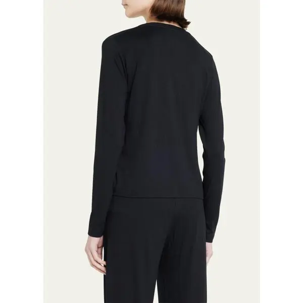 Majestic Filatures Button-front Cardigan - Noir
