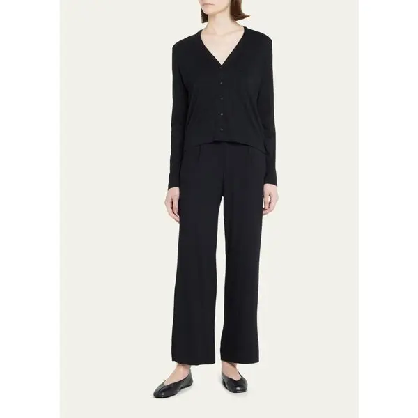 Majestic Filatures Button-front Cardigan - Noir