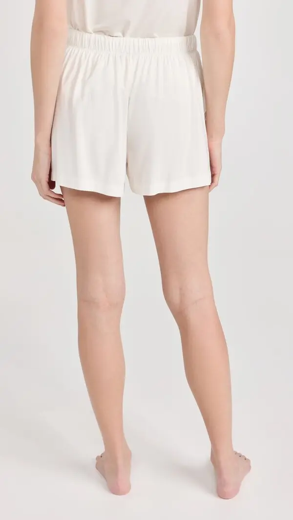 Eberjey Gisele Relaxed Jersey Shorts - Ivory