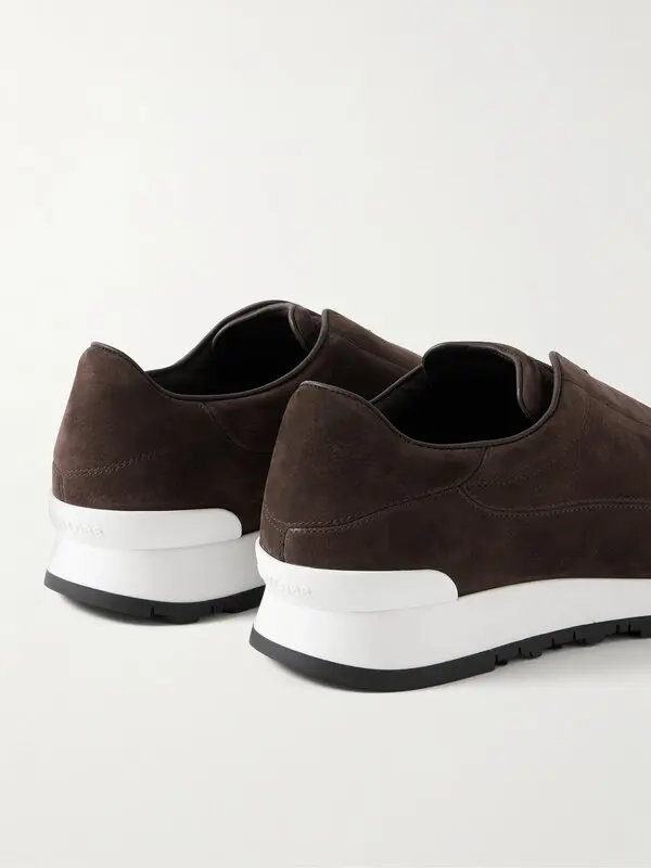 John Lobb Lift Nubuck Slip-on Sneakers - Brown