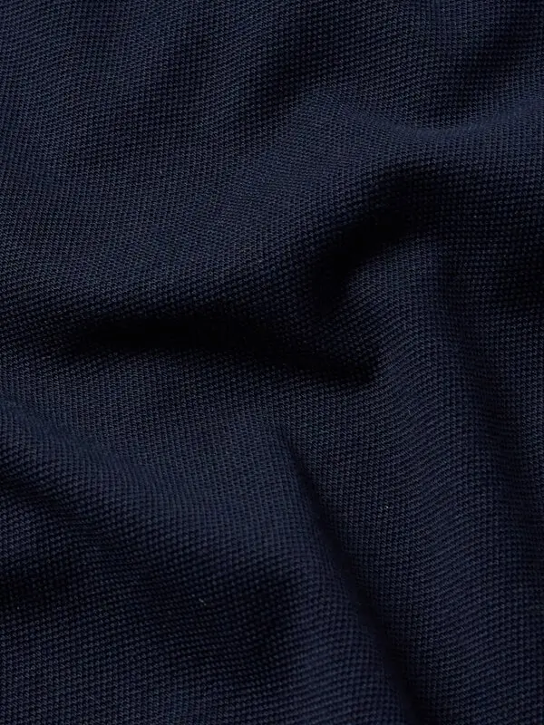 Stone Island Logo-appliquéd Cotton-blend Piqué Polo Shirt - Blue
