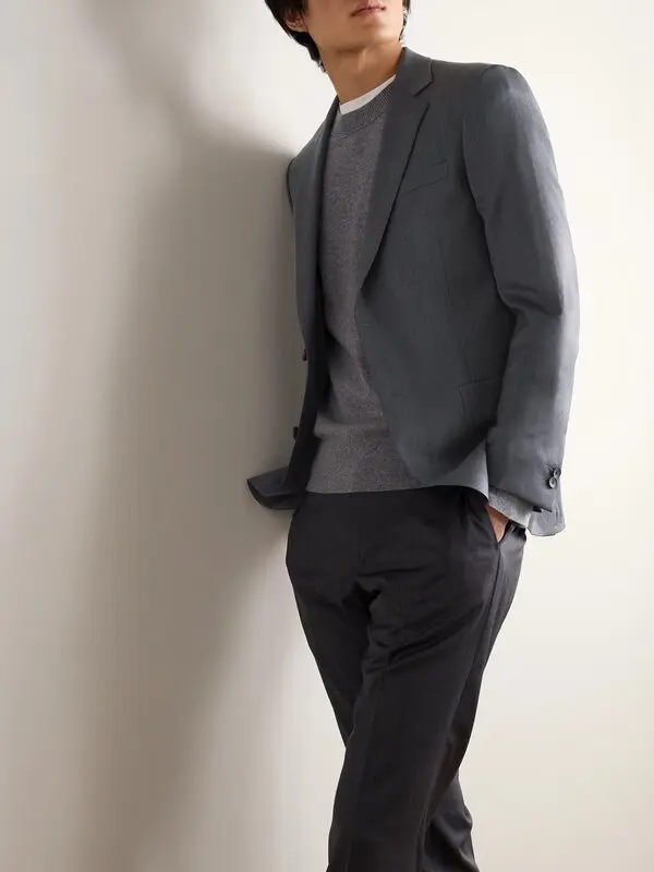 Mr P. Slim-fit Wool-twill Suit Jacket