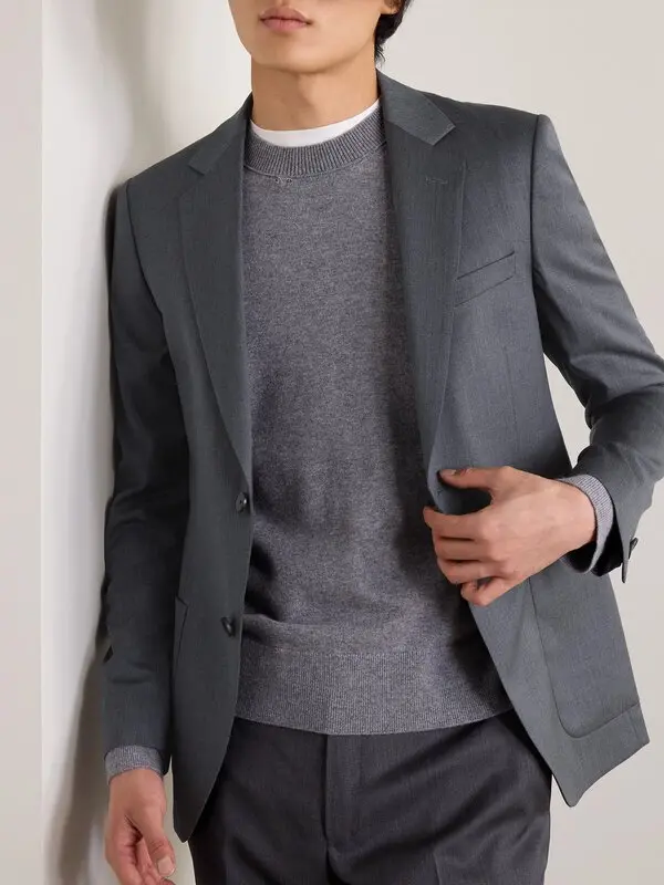 Mr P. Slim-fit Wool-twill Suit Jacket