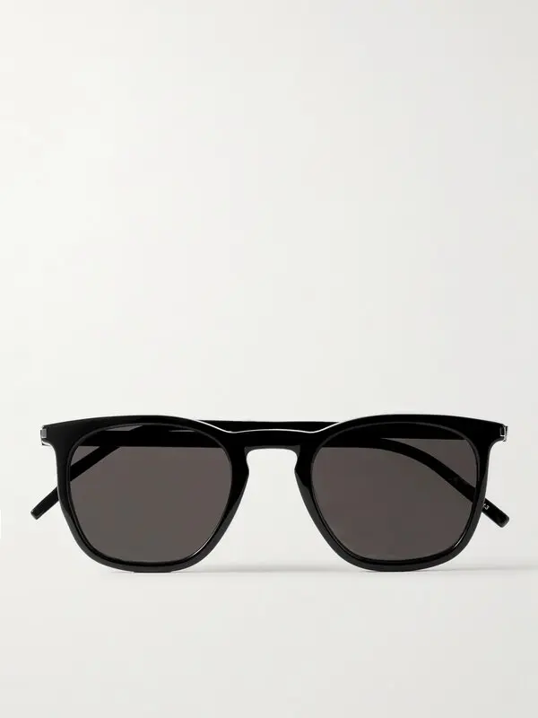 Saint Laurent D-frame Recycled-acetate Sunglasses - Black